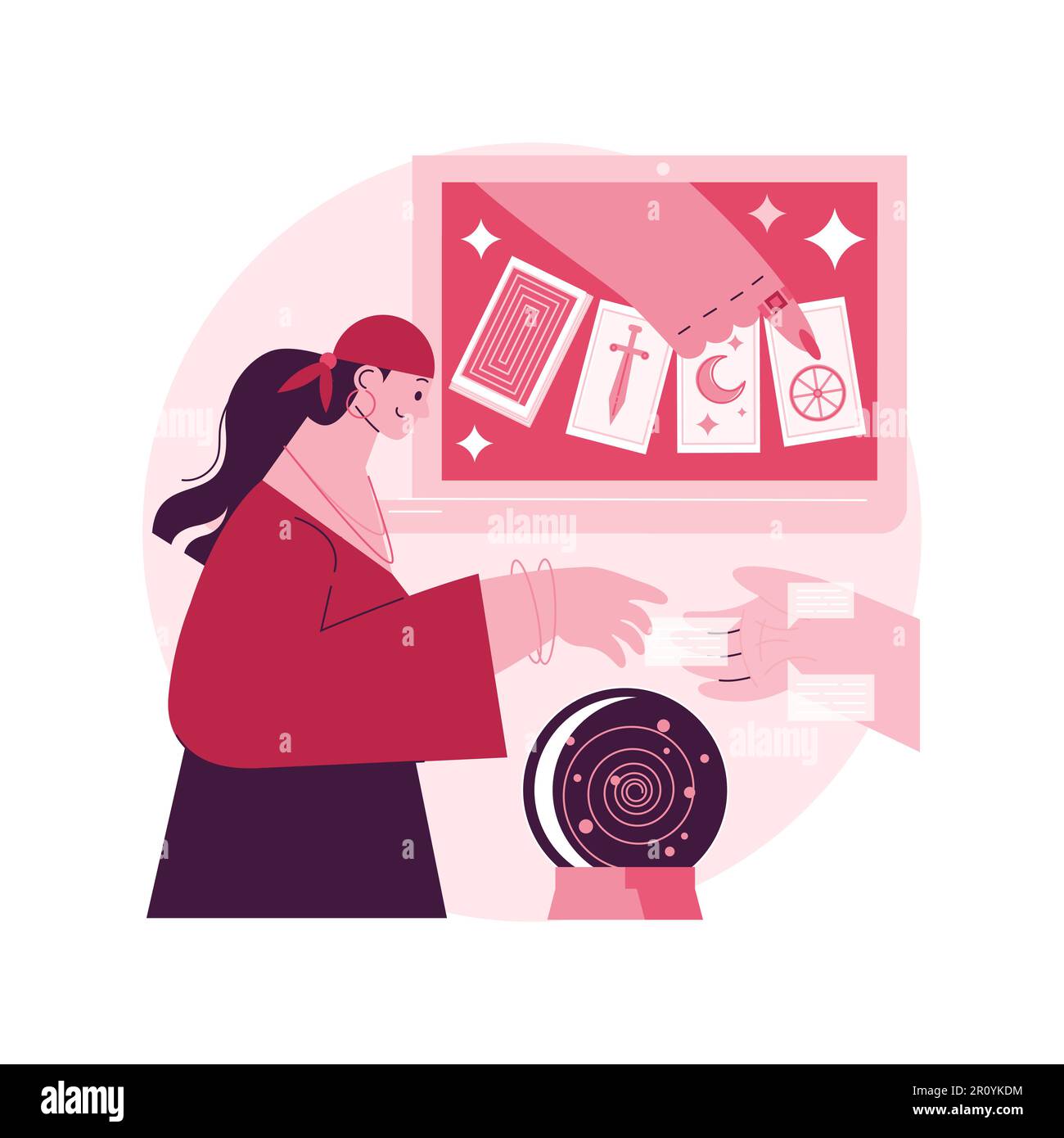 Tarot online Stock Vector Images - Alamy