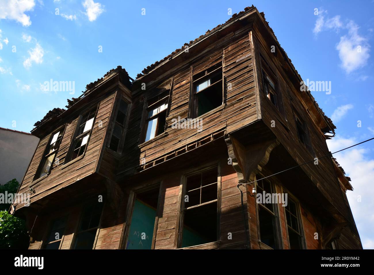 Historic Ottoman wooden houses, Tekirdağ, East Thrace region, Trakya ...