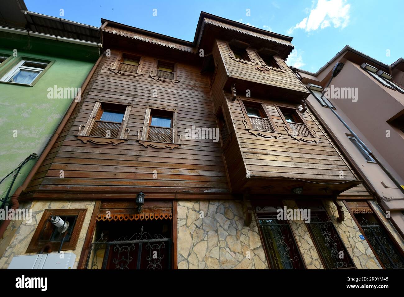 Historic Ottoman wooden houses, Tekirdağ, East Thrace region, Trakya ...