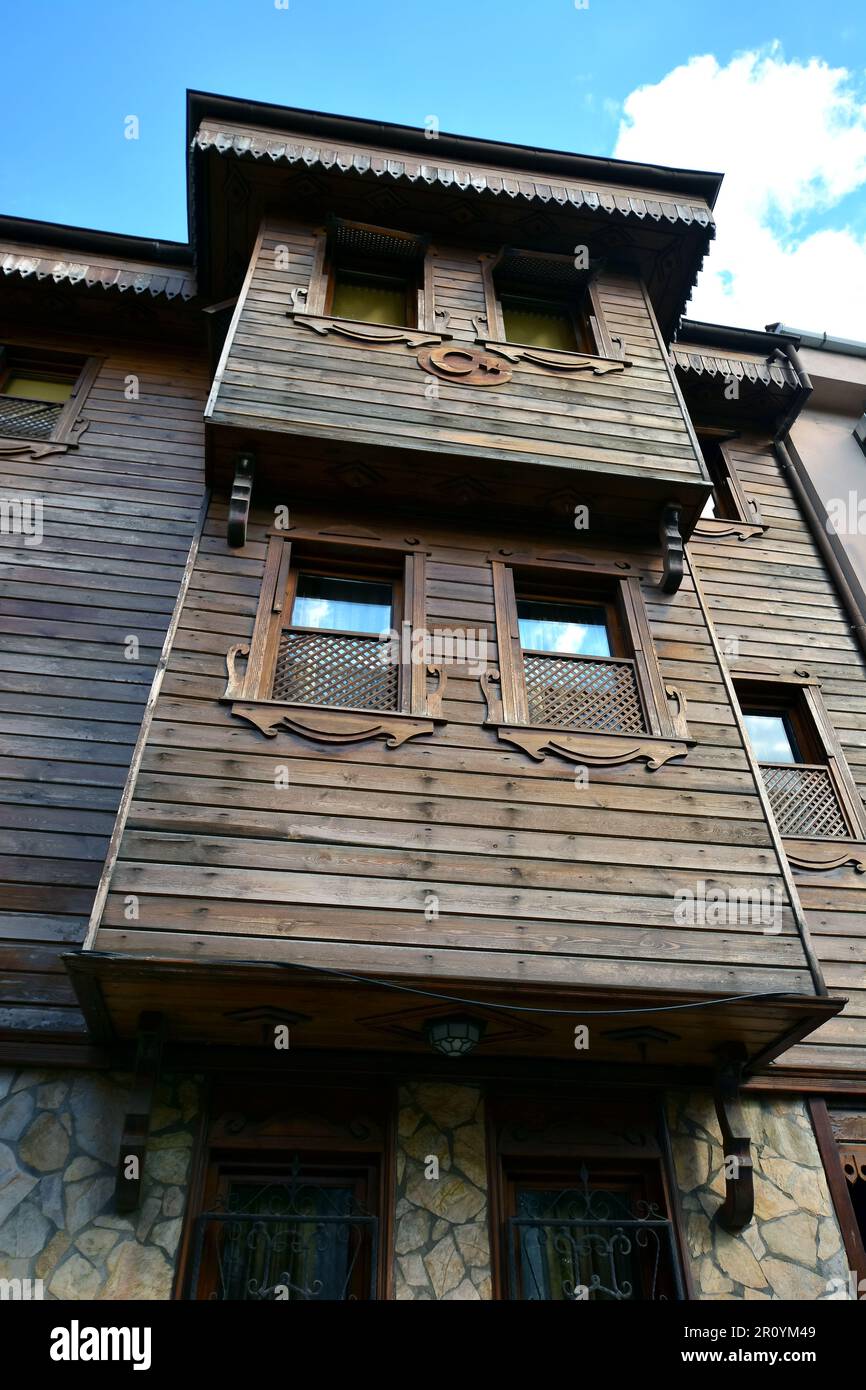 Historic Ottoman wooden houses, Tekirdağ, East Thrace region, Trakya ...