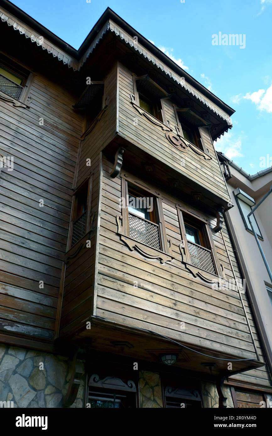 Historic Ottoman wooden houses, Tekirdağ, East Thrace region, Trakya ...