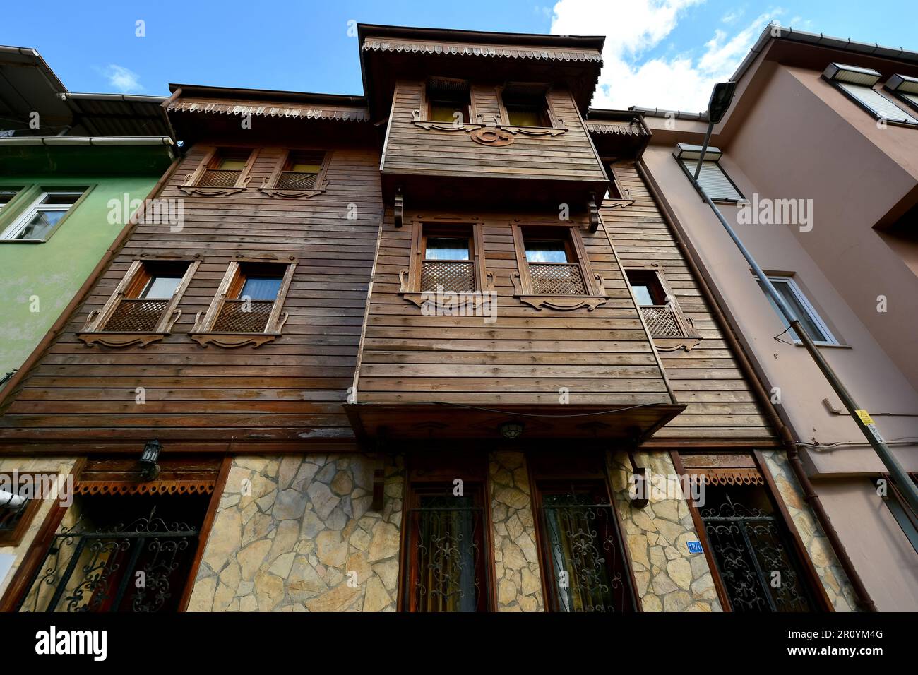 Historic Ottoman wooden houses, Tekirdağ, East Thrace region, Trakya ...