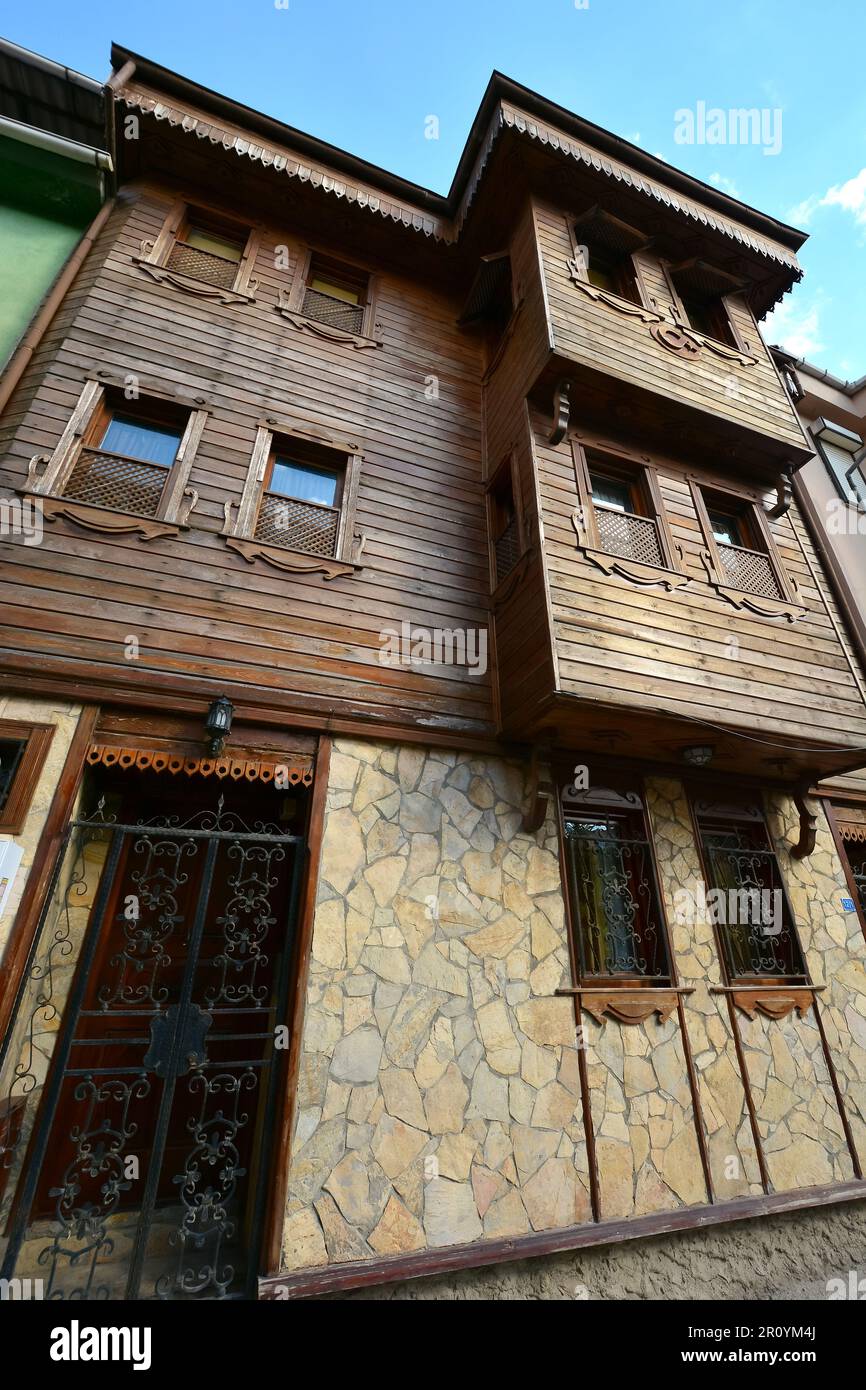 Historic Ottoman wooden houses, Tekirdağ, East Thrace region, Trakya ...