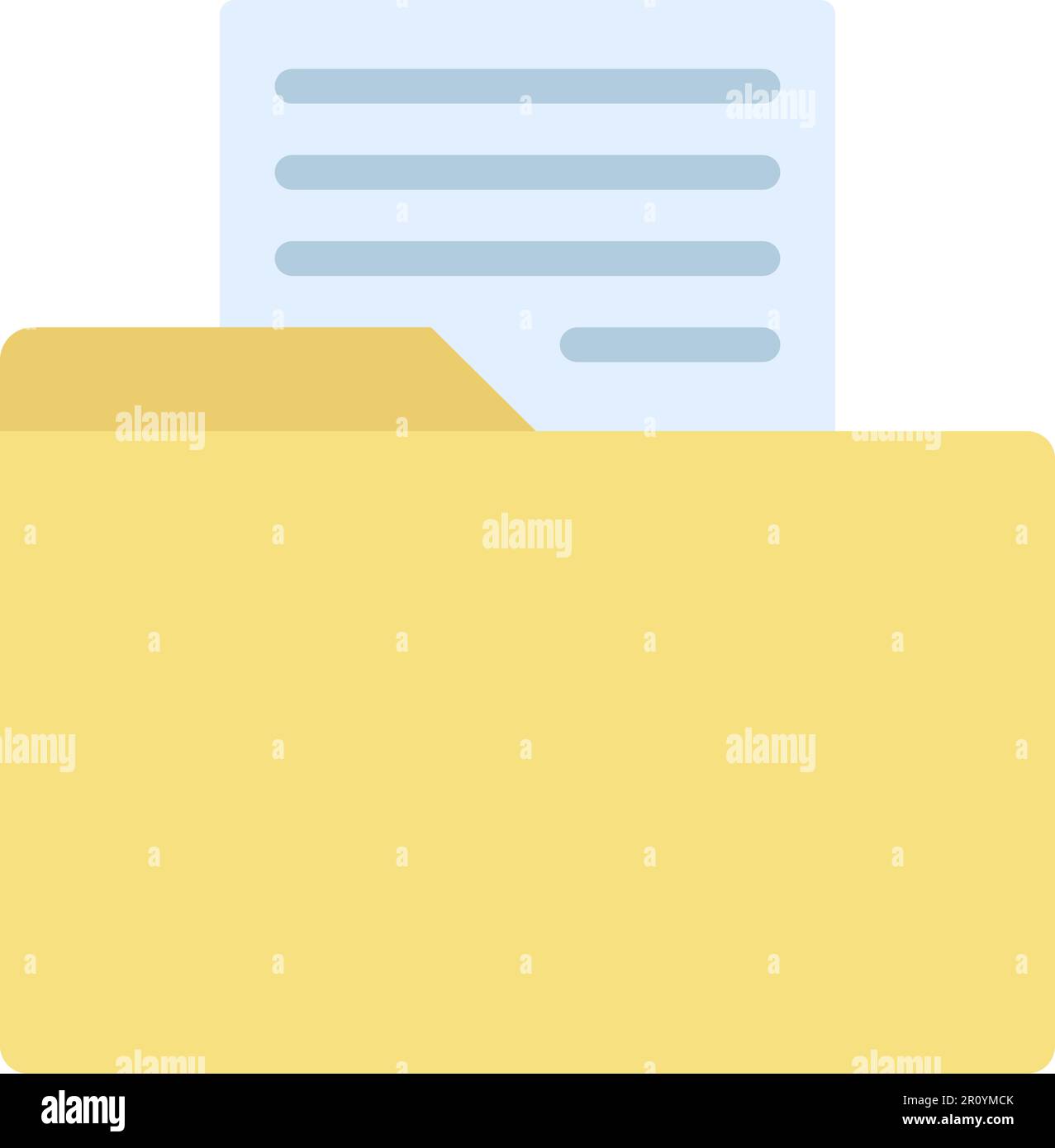 File In Folder Icon Vector Image Suitable For Mobile Apps Web Apps And Print Media Stock