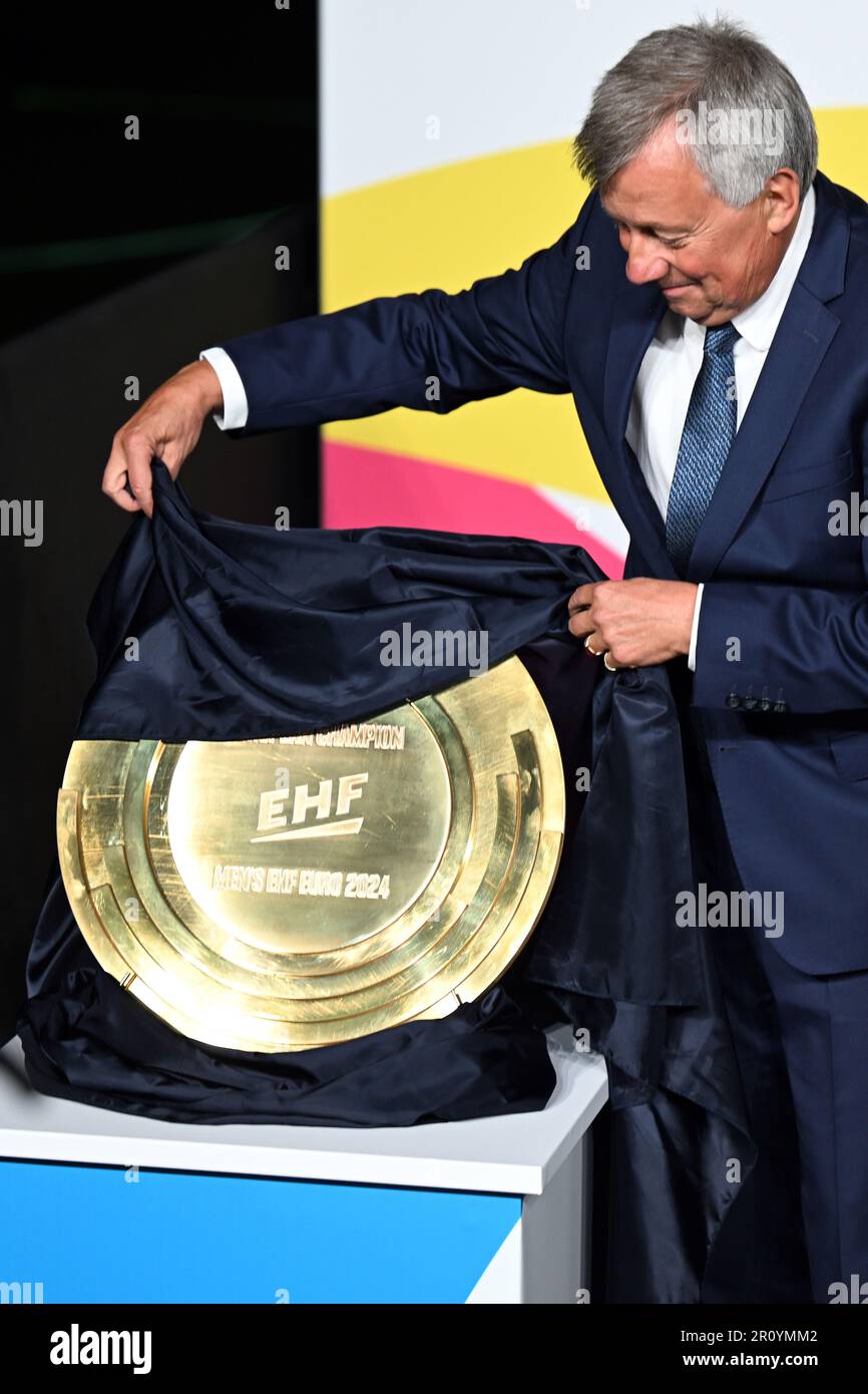 Duesseldorf, Germany. 10th May, 2023. Michael Wiederer, EHF President ...