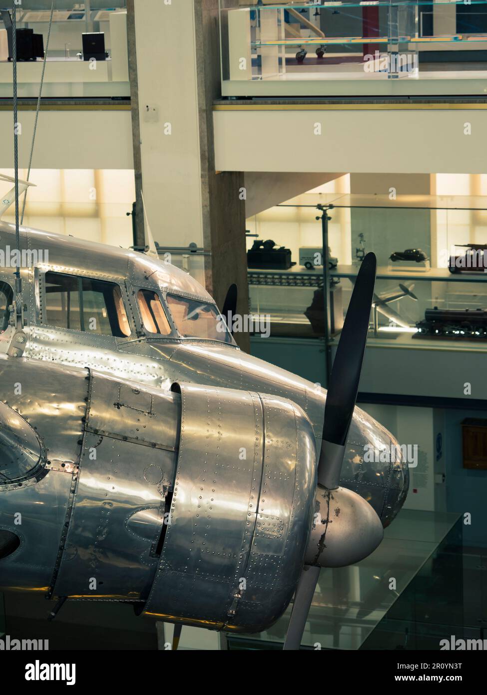 Metalic Airplane, Sciense Museum, London, England, UK, GB Stock Photo ...