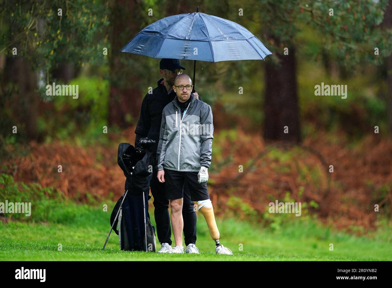 USA's Kyle Erickson on the 17th fairway during day one of The G4D Open ...