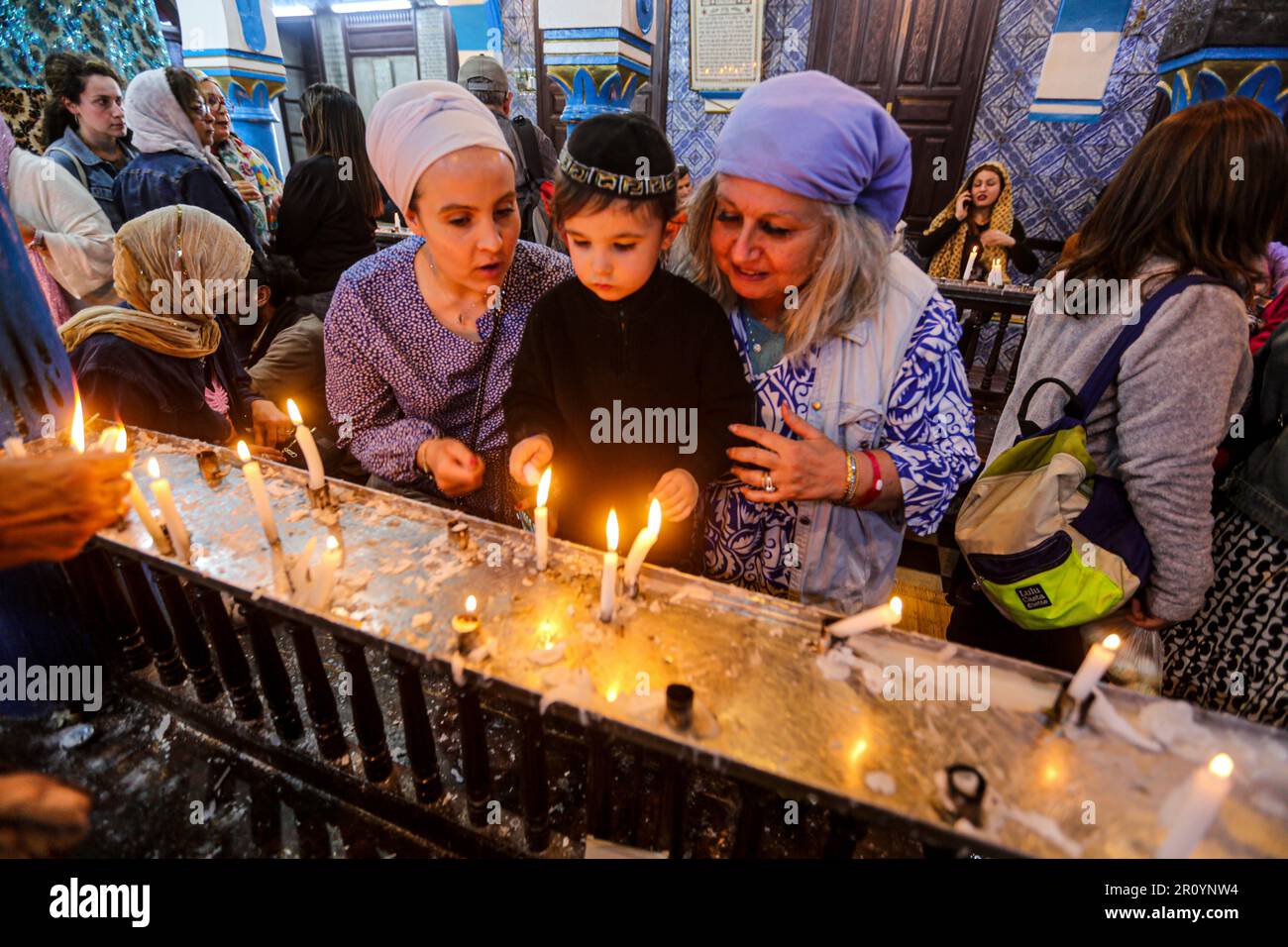 Djerba, Tunisia. 09 May 2023. Celebrations for a religious Jewish ...