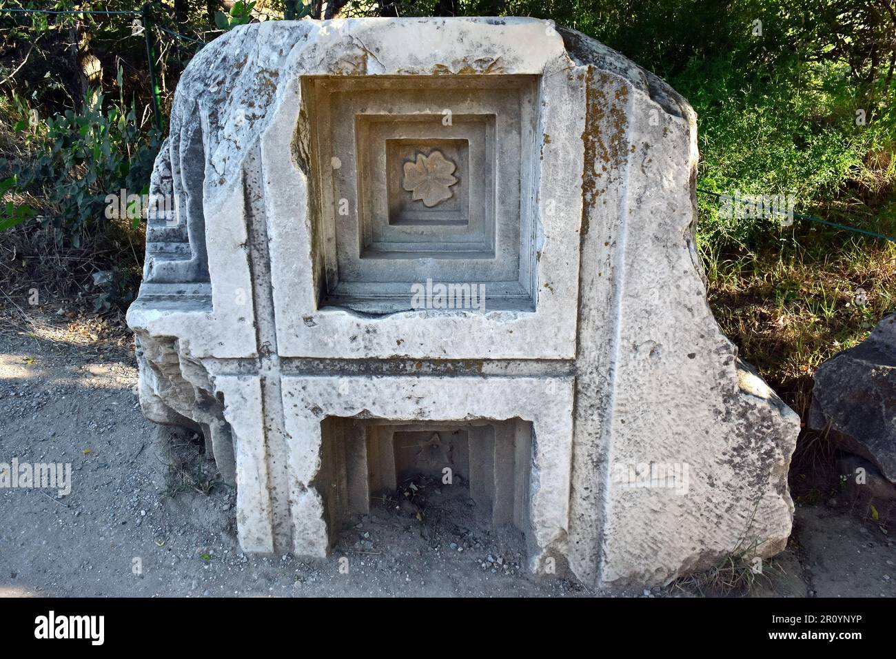 Ruins in Troy, ancient city and archaeological site located at Hisarlik ...