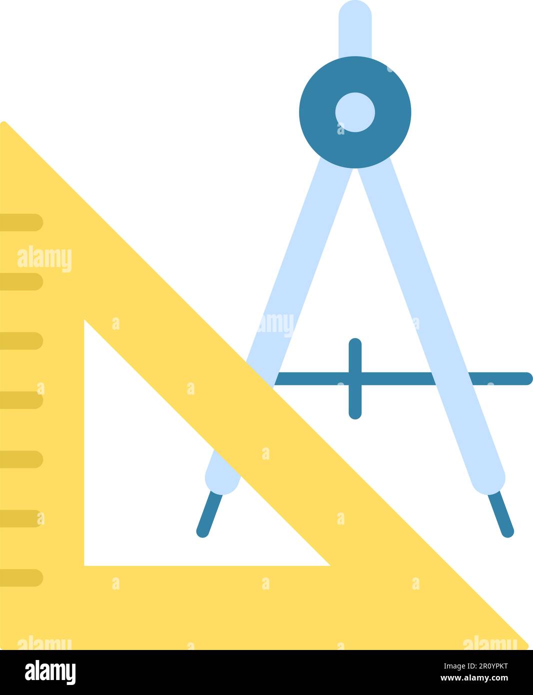 Geometry Tools icon vector image. Suitable for mobile apps, web apps ...