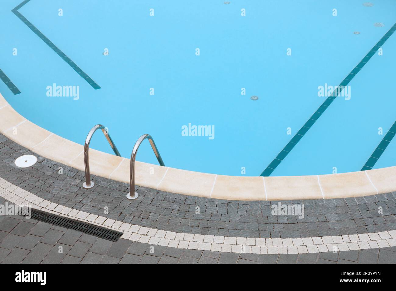 Swimming pool stone pavement tiles stone paving poolside background ...