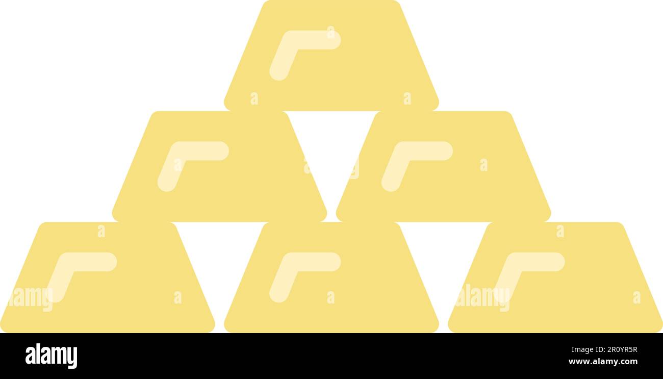 Gold Bars icon vector image. Suitable for mobile apps, web apps and print media Stock Vector ...