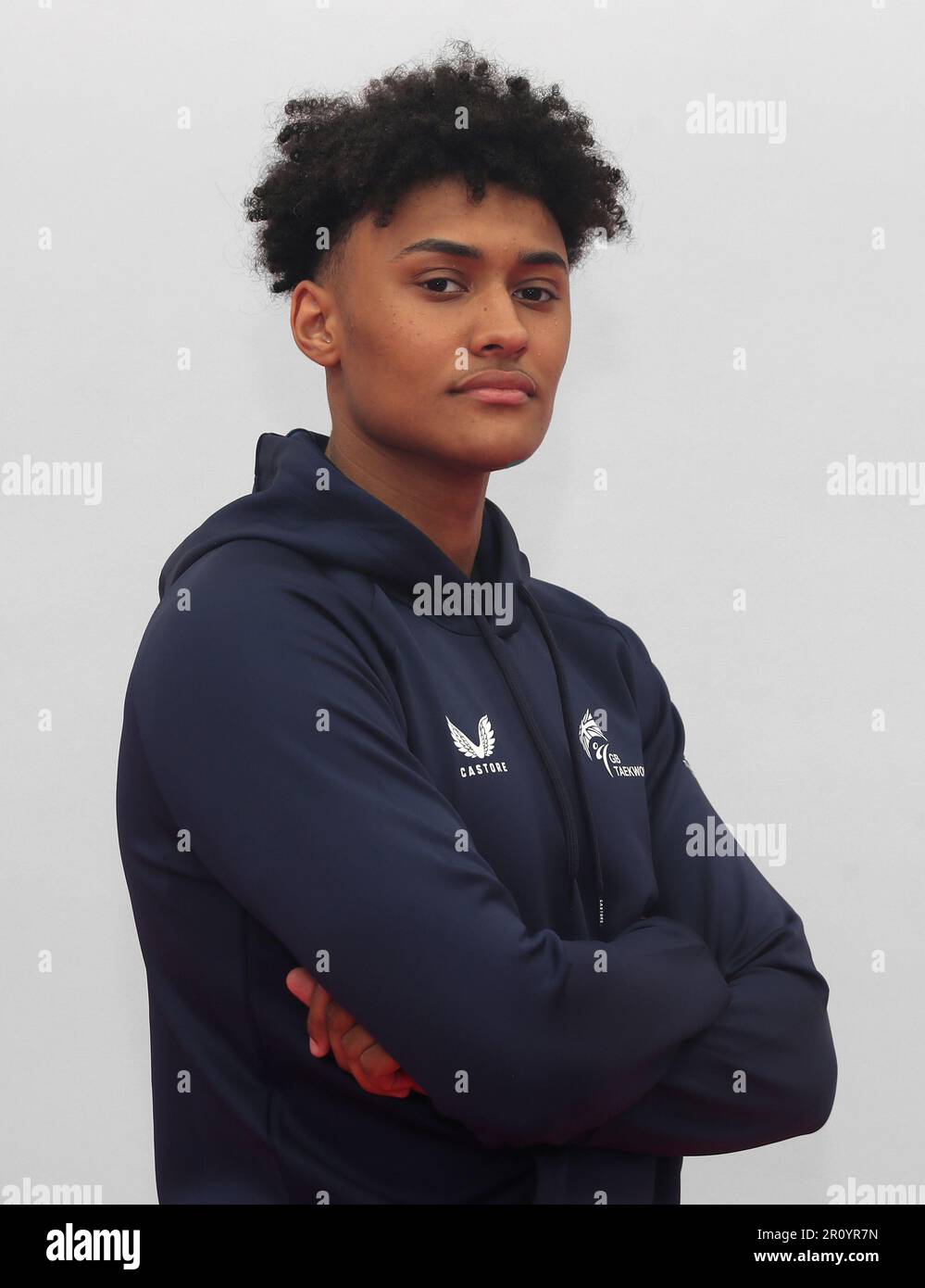 Caden Cunningham poses for photographers during a media day at the ...