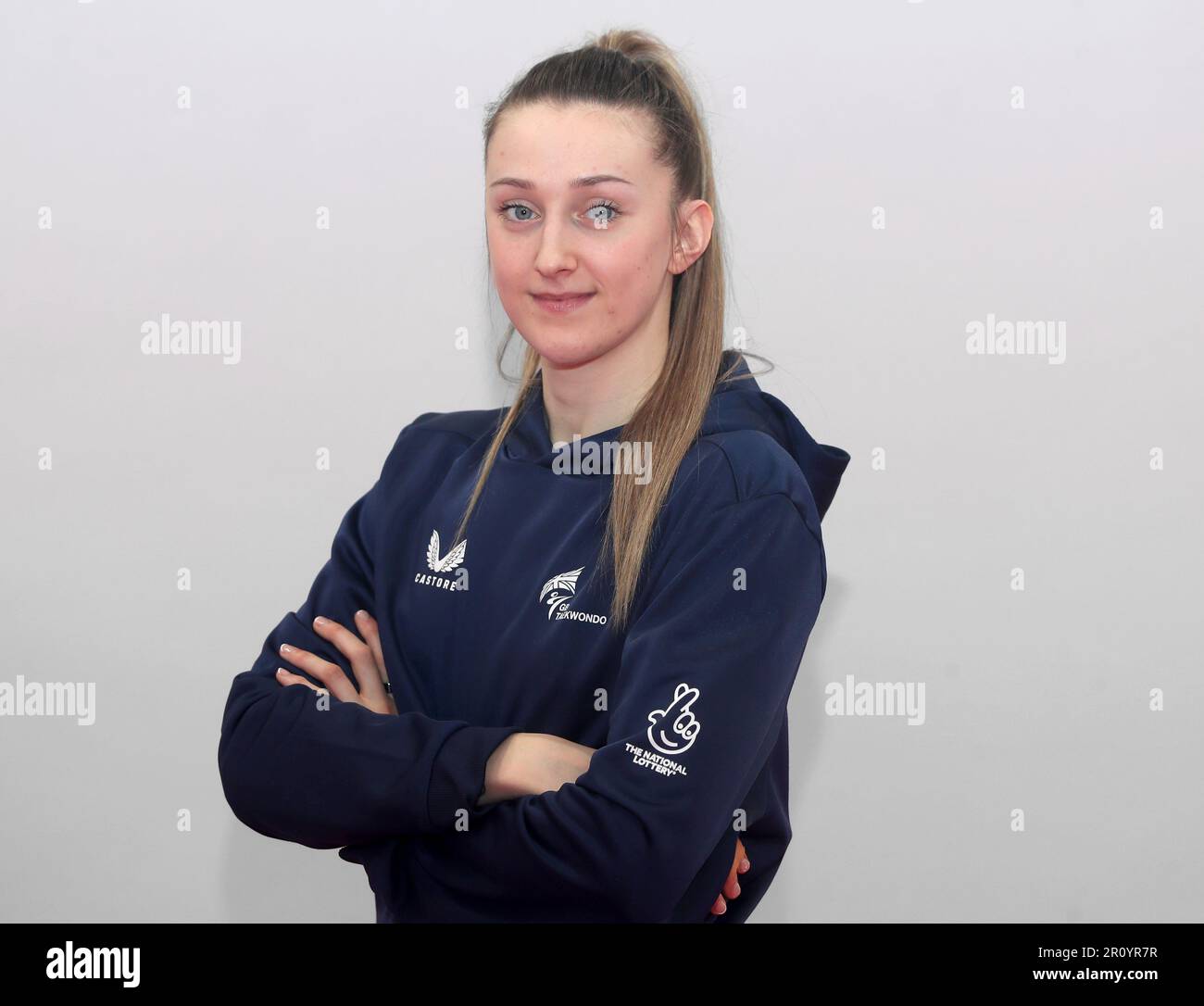 Lauren Williams poses for photographers during a media day at the ...