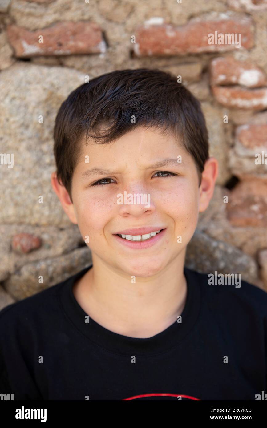 Portrait of a cute awesome teen male looking at camera Stock Photo - Alamy