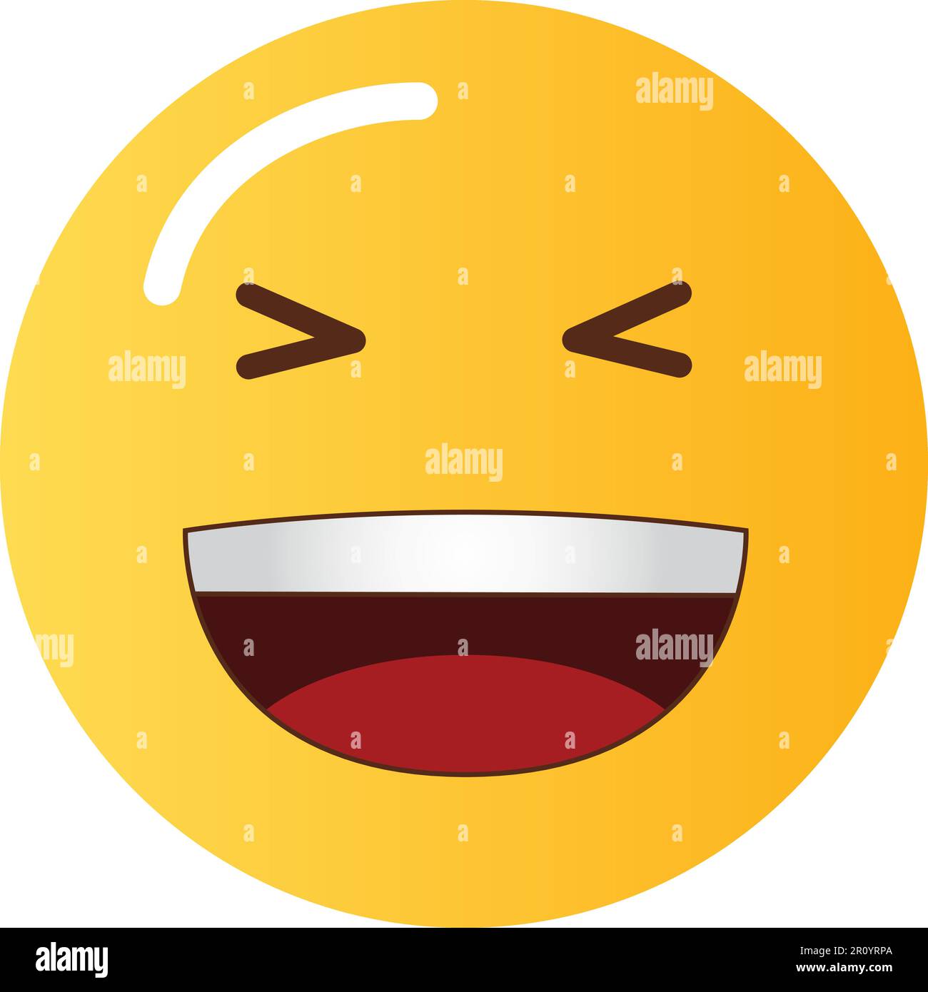 Grinning squinting face Stock Vector Images - Alamy
