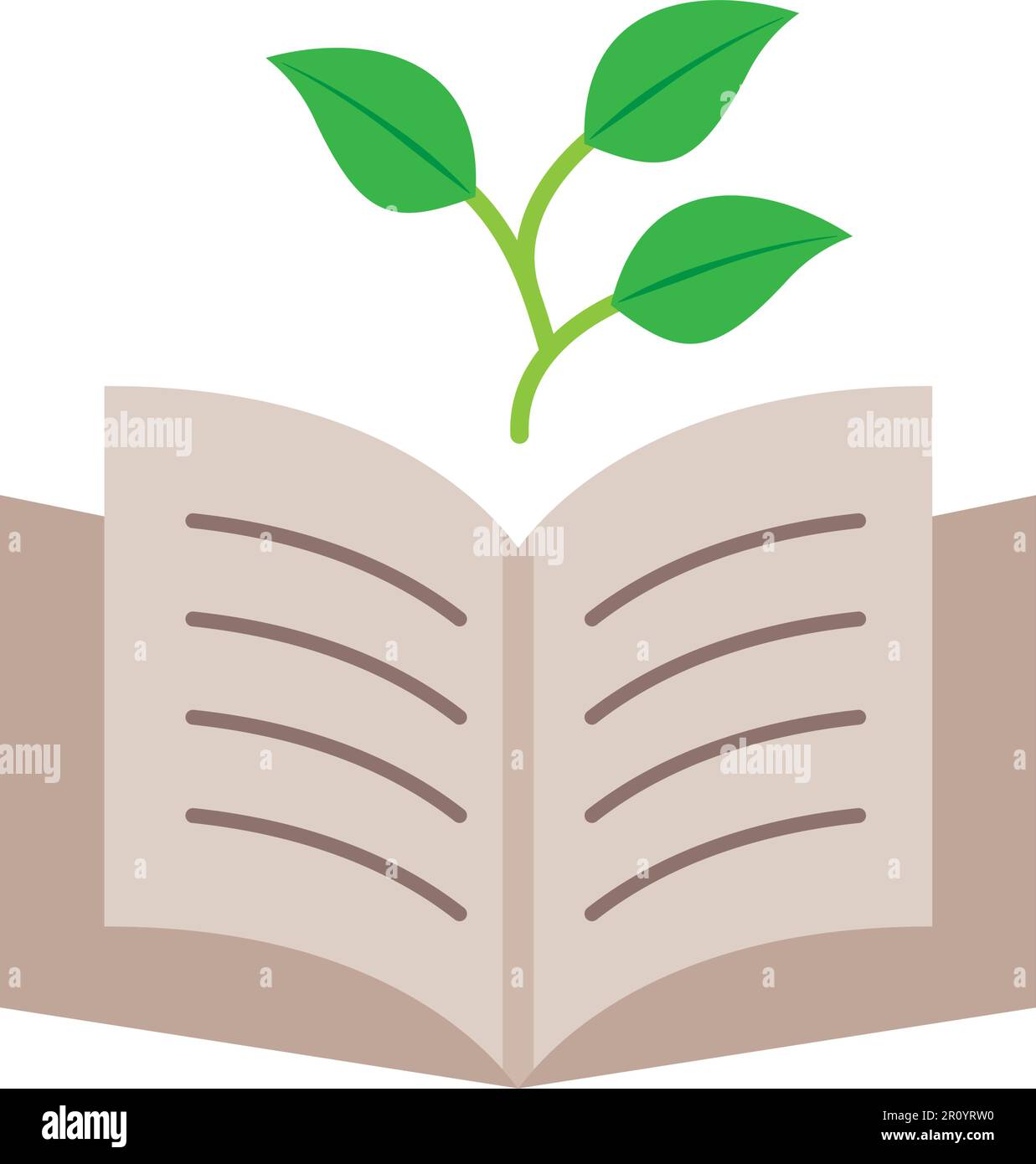 Growing Knowledge icon vector image. Suitable for mobile apps, web apps ...