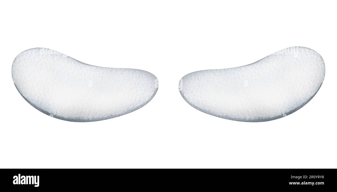 White patches under the eyes. Hand-drawn watercolor illustration ...