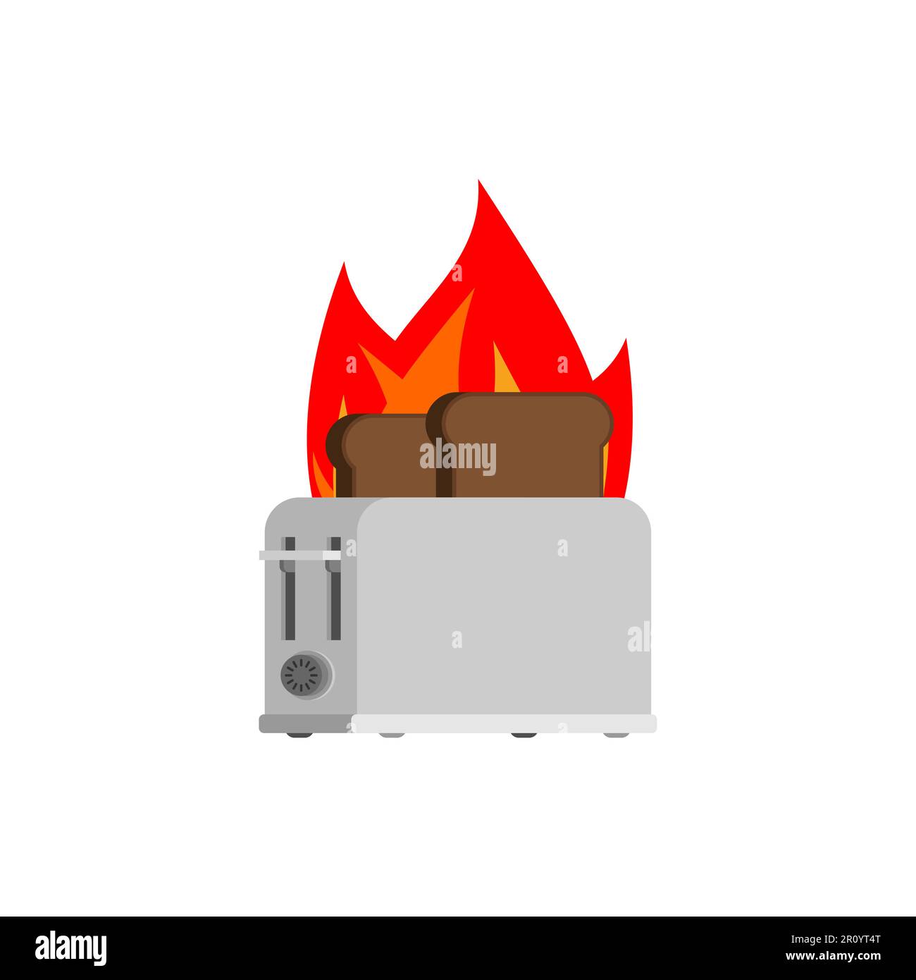 Kitchen fire accident Stock Vector Images - Alamy