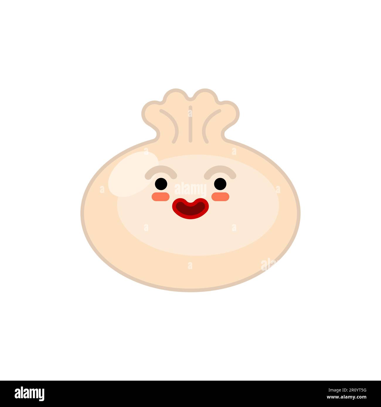 Cute chinese dumpling isolated. Vector illustration Stock Vector Image ...
