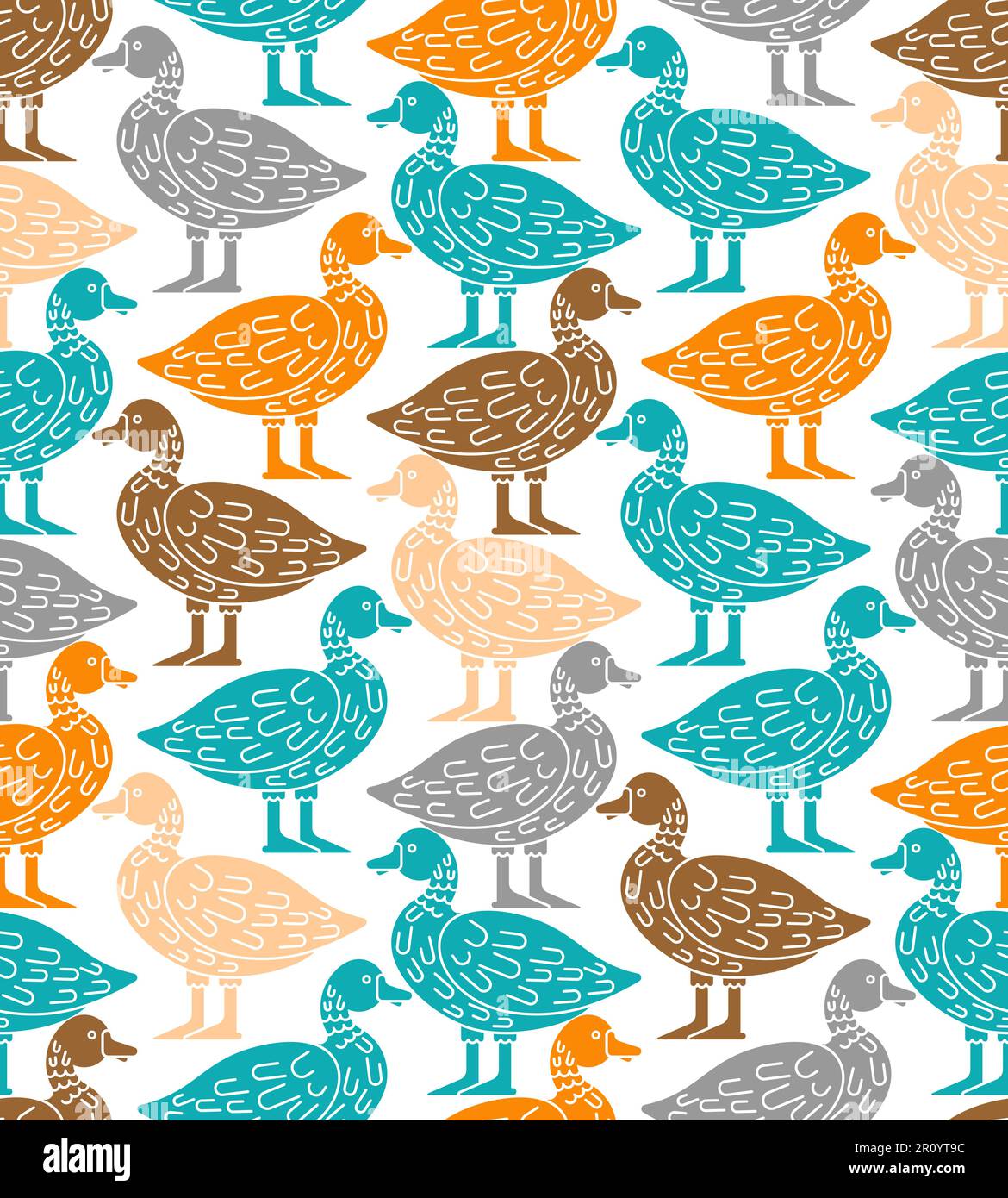 Duck pattern seamless. Drake background. Baby fabric texture Stock ...