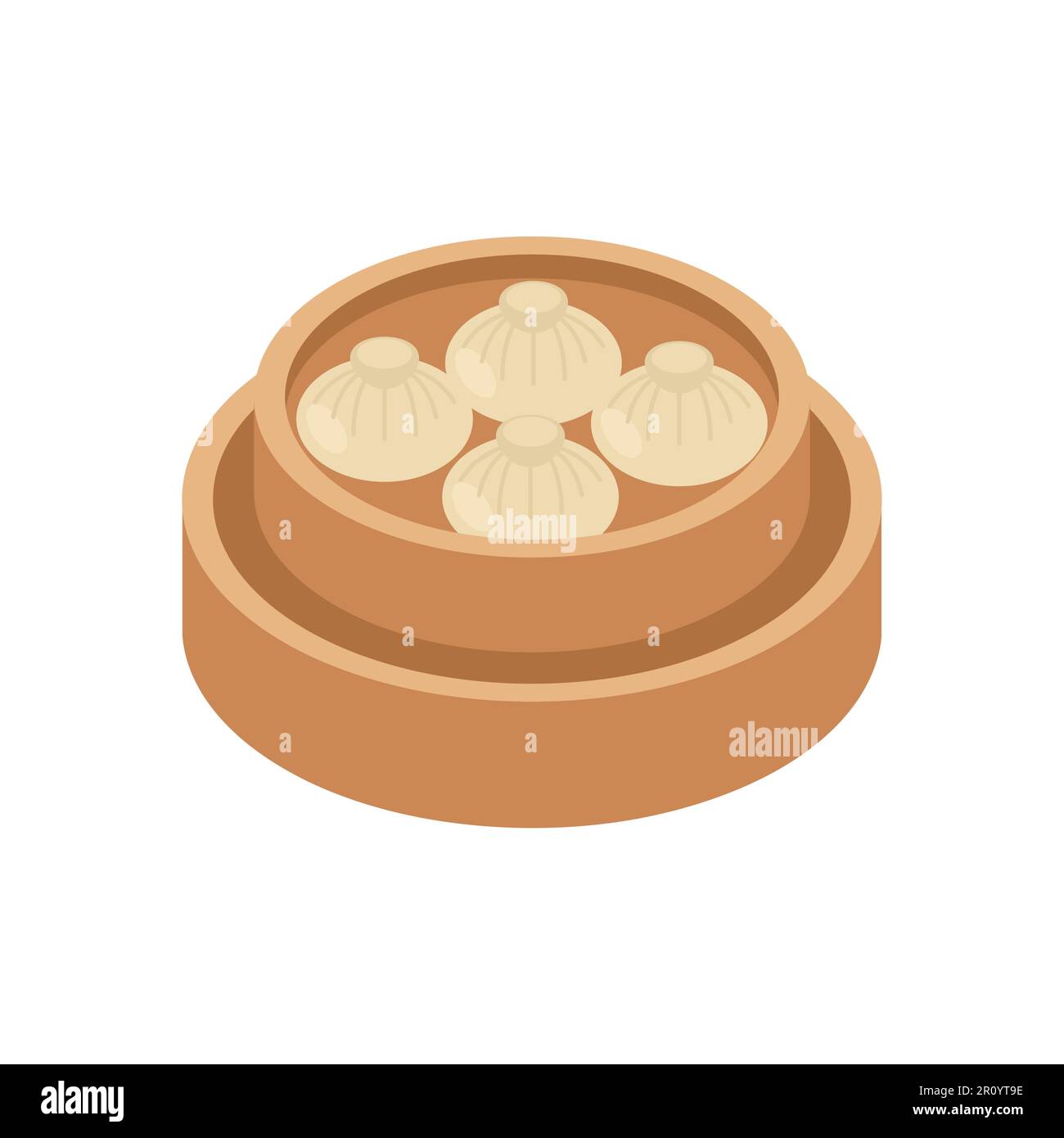 Chinese dumpling in bowl. Vector illustration Stock Vector Image & Art ...