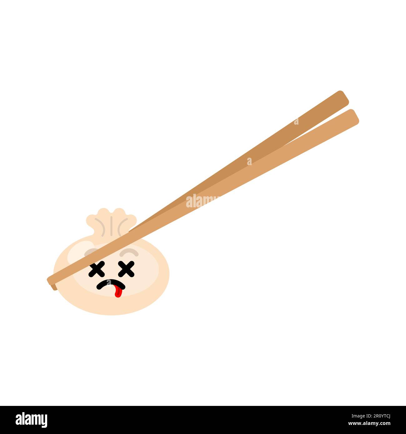 Cute chinese dumpling isolated. Vector illustration Stock Vector Image ...