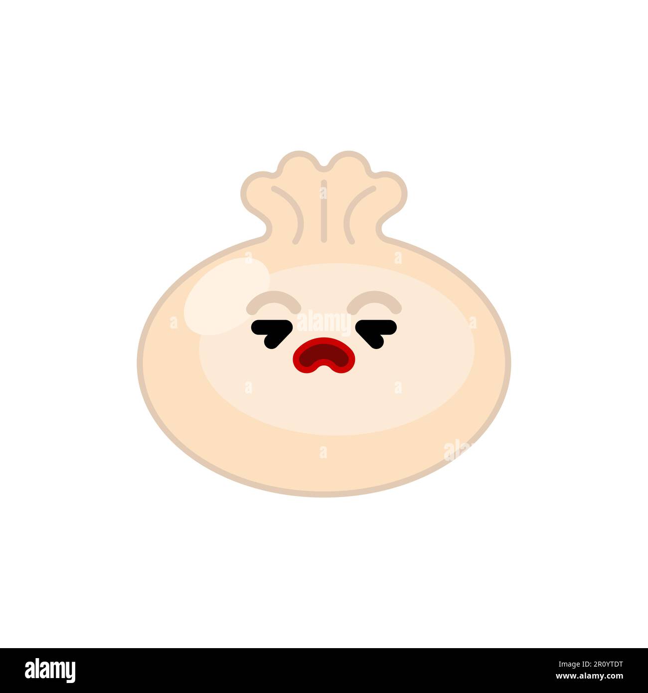 Cute chinese dumpling isolated. Vector illustration Stock Vector Image ...