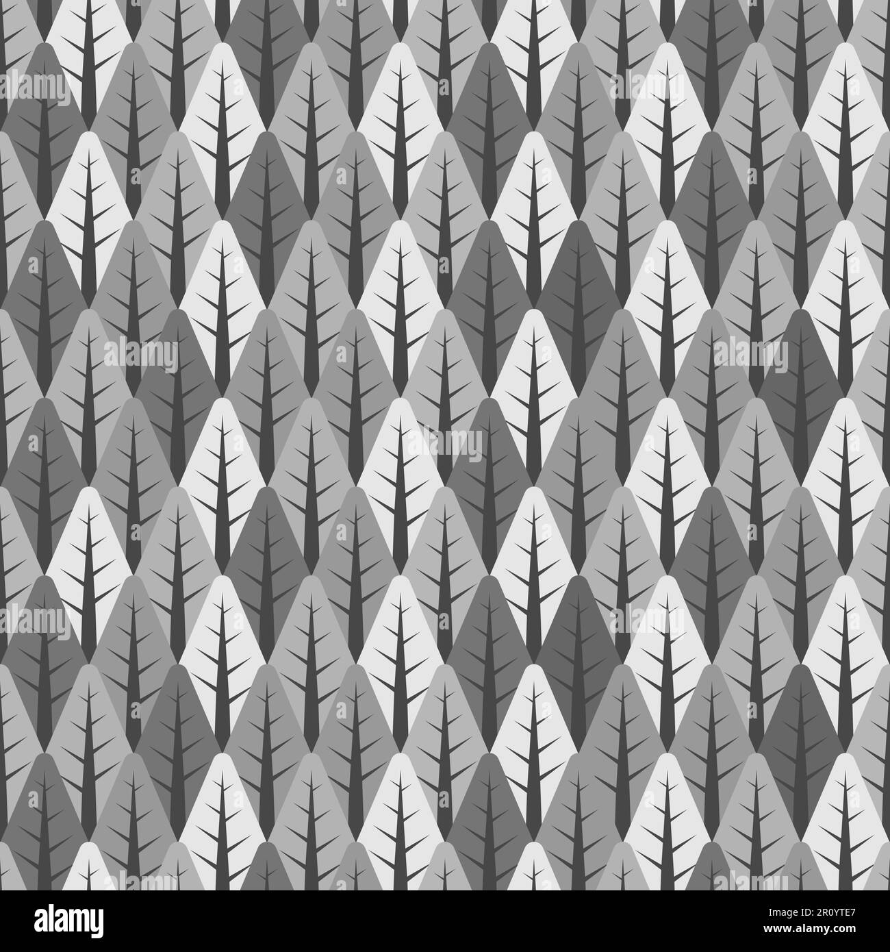 Autumn forest seamless pattern Black and White Stock Photos & Images ...