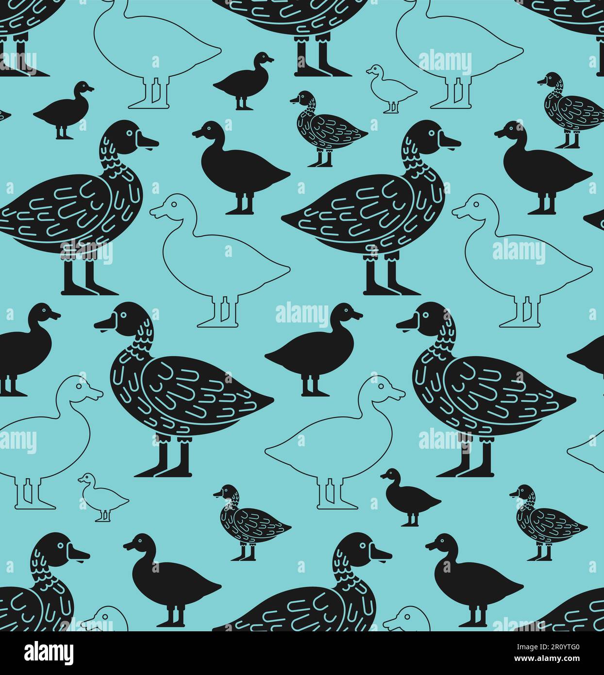 Duck Pattern Wallpaper