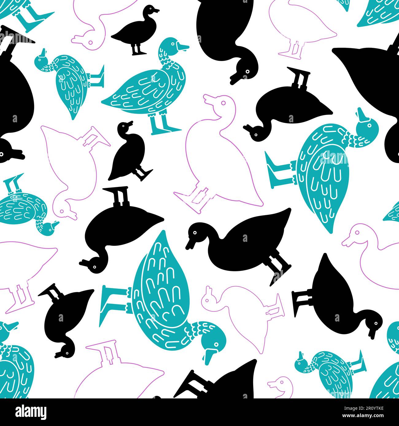 Duck pattern seamless. Drake background. Baby fabric texture Stock ...
