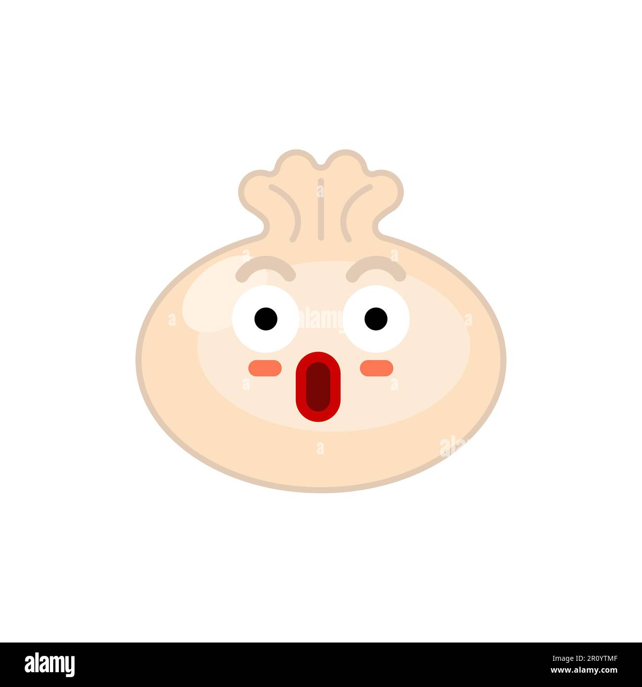 Cute chinese dumpling isolated. Vector illustration Stock Vector Image ...