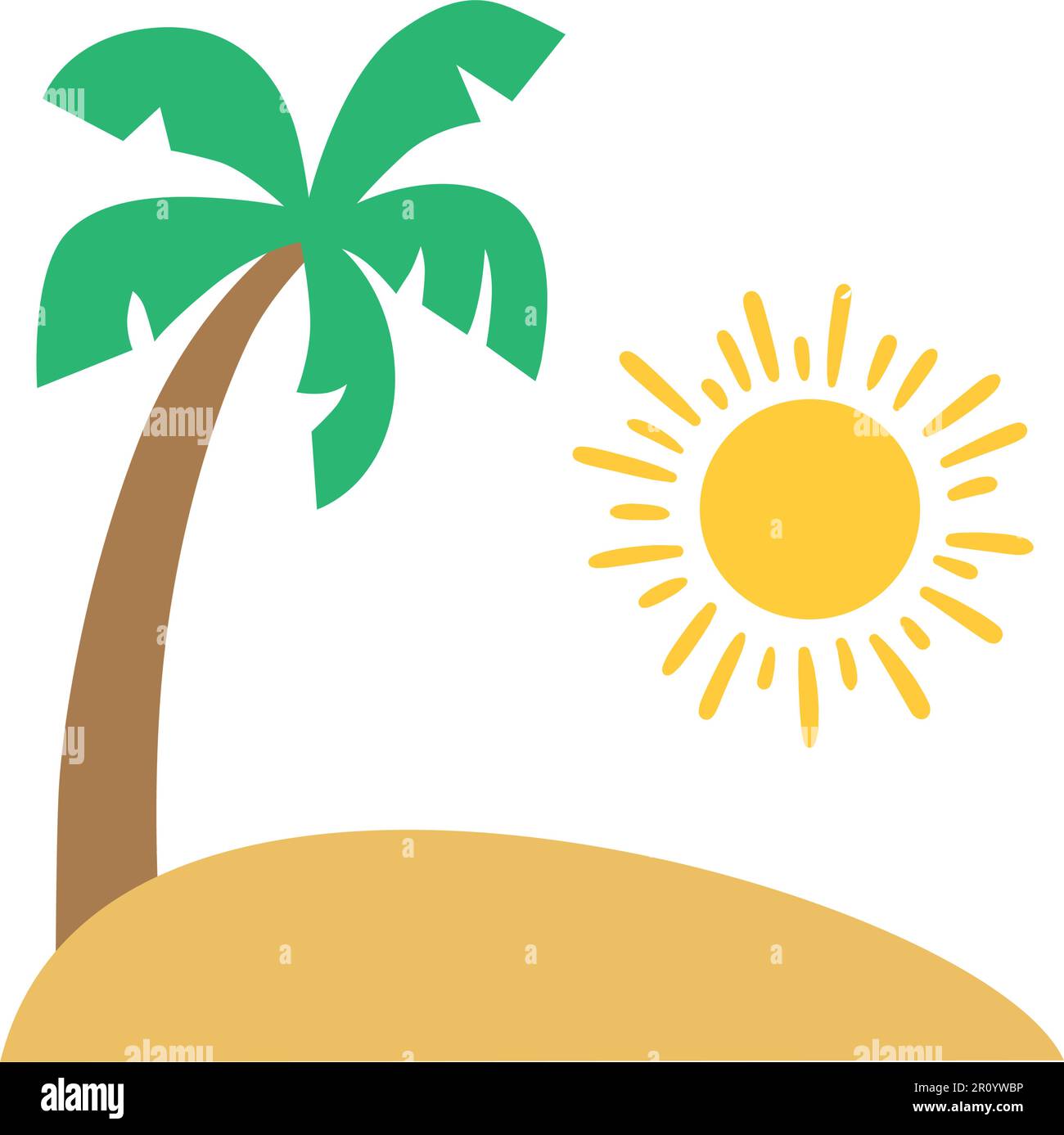 Island icon vector image. Suitable for mobile apps, web apps and print ...