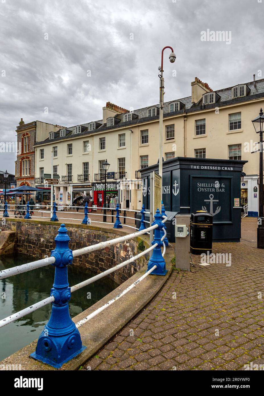 Street view in rainy weather in Torquay, Devon, UK Stock Photo - Alamy