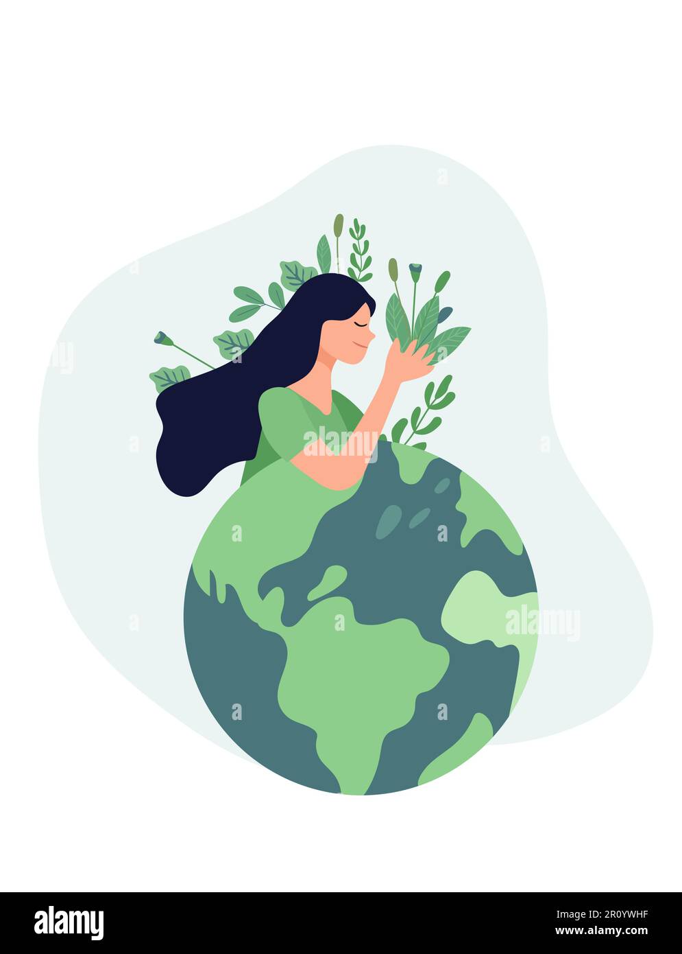 Hands cradling the globe, expressing a profound respect and care for ...