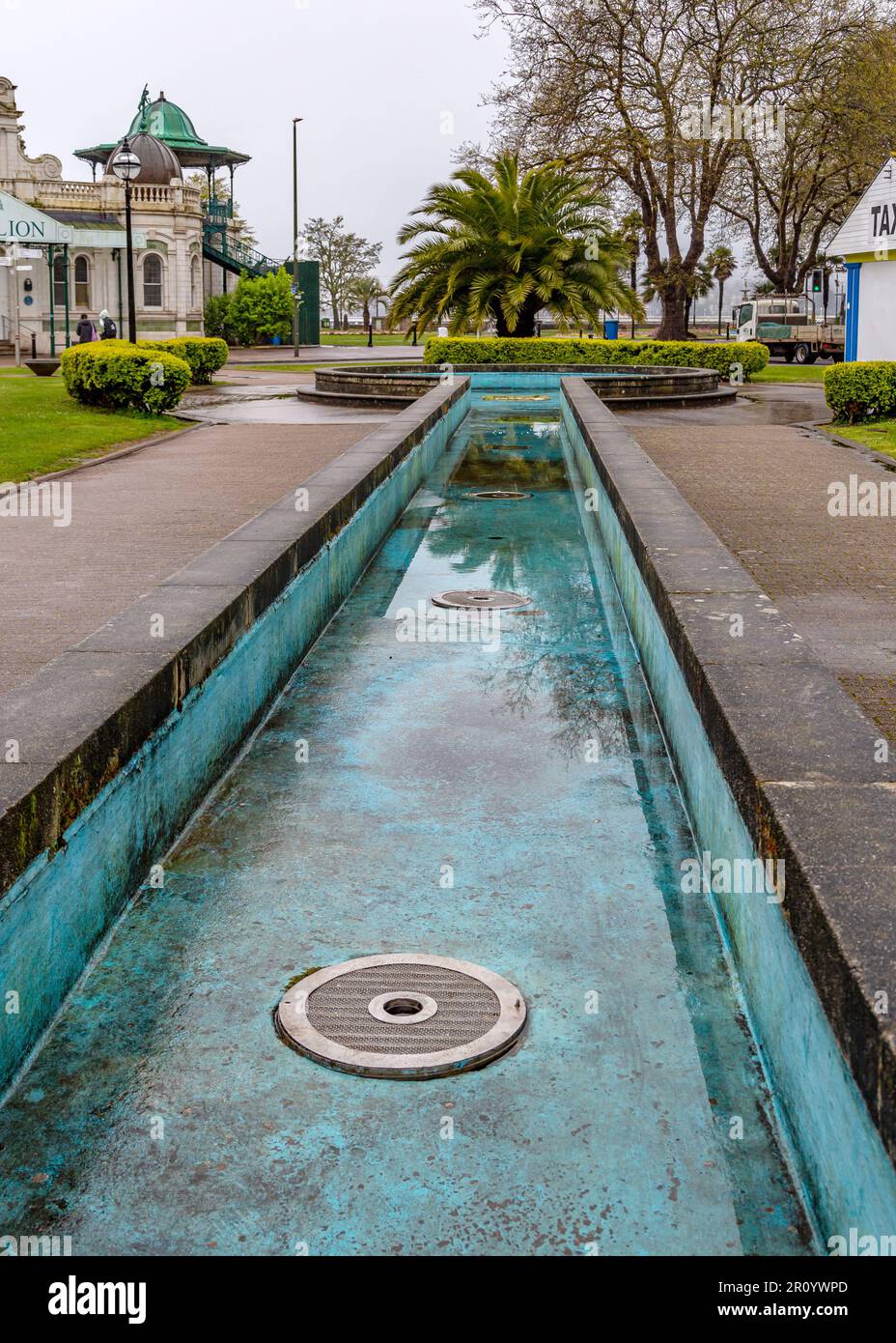 Empty water feature in Torquay, Devon, UK Stock Photo - Alamy