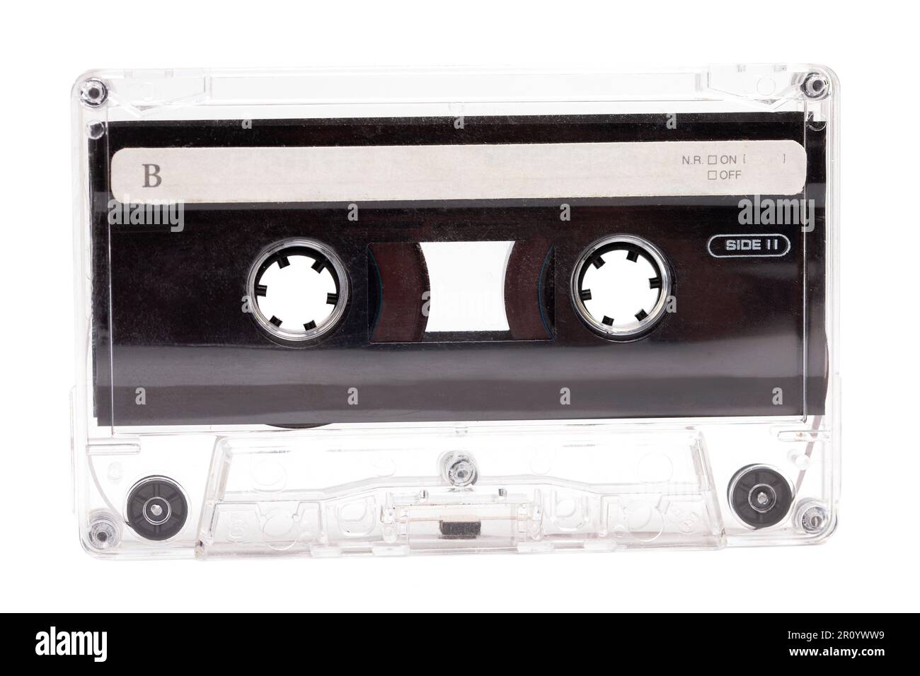 Audio cassette tape isolated on white background Stock Photo - Alamy