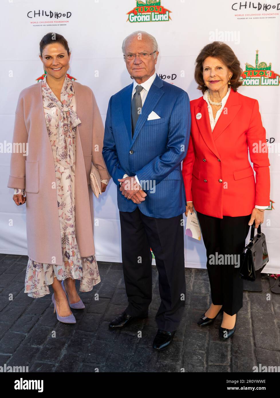 Crown Princess Victoria, King Carl Gustaf and Queen Silvia arrive for a ...