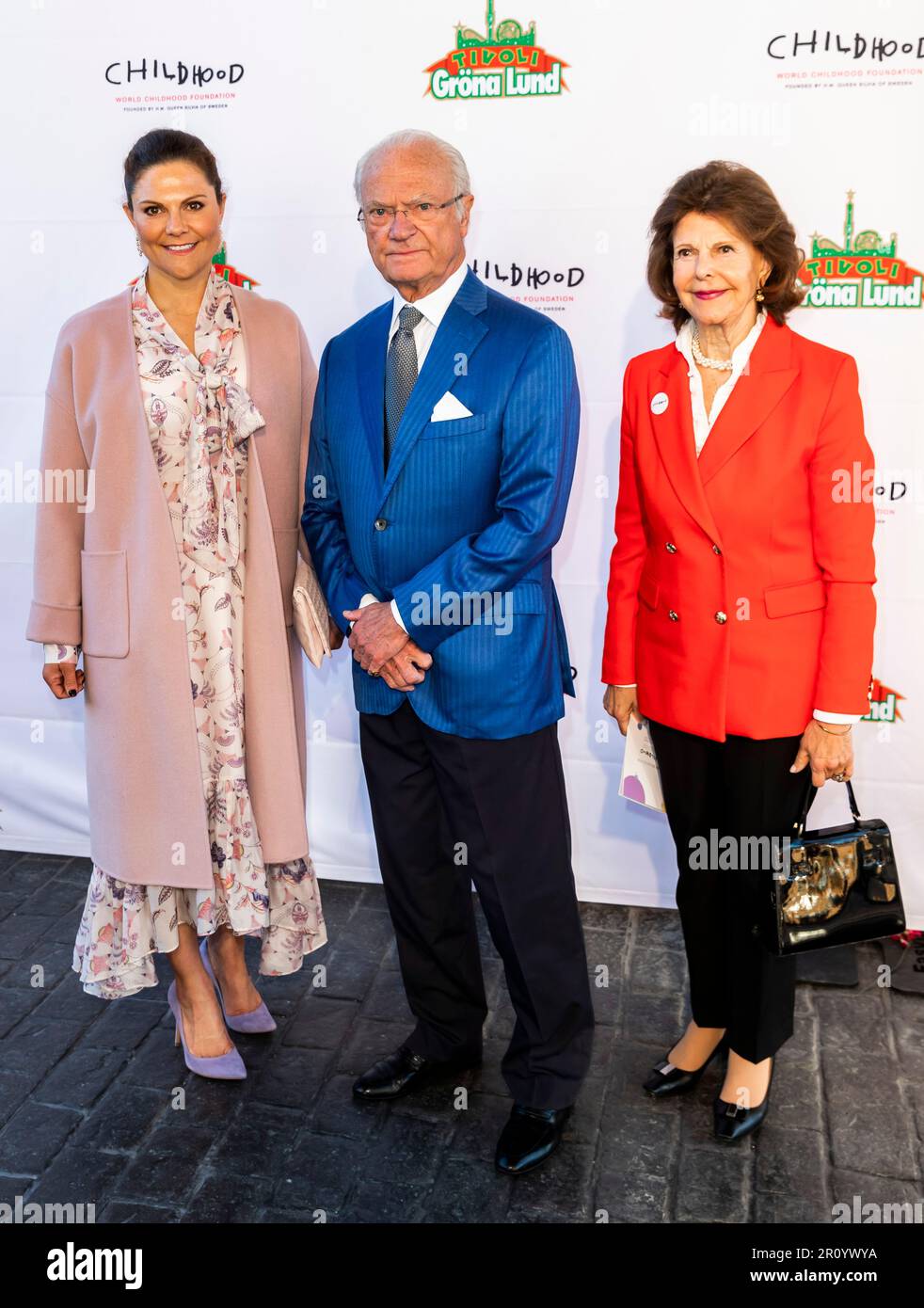 Crown Princess Victoria, King Carl Gustaf and Queen Silvia arrive for a ...