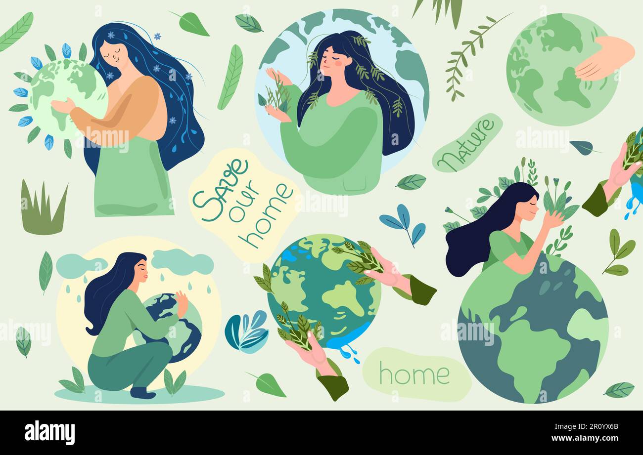 Hands cradling the globe, expressing a profound respect and care for ...