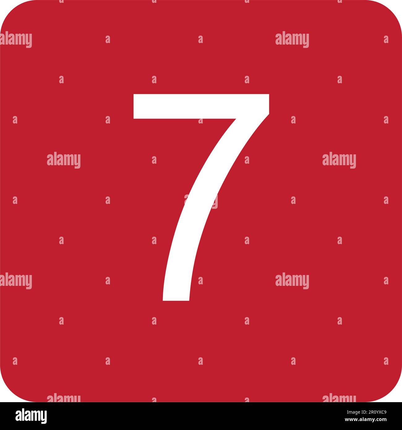 Keycap Digit Seven icon vector image. Suitable for mobile apps, web ...