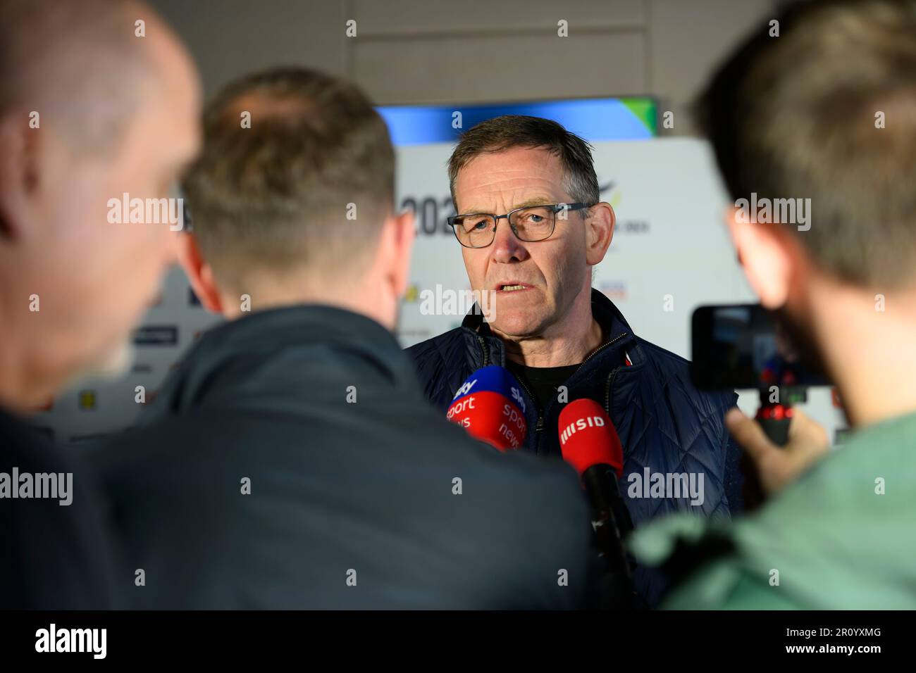 coach/ Bundescoach Alfred GISLASON (GER) during an interview after the ...