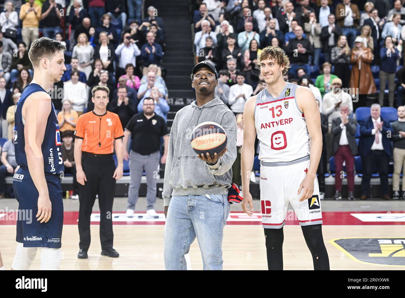 Antwerp, Belgium. 10th May, 2023. Former Antwerp Giants player and now ...