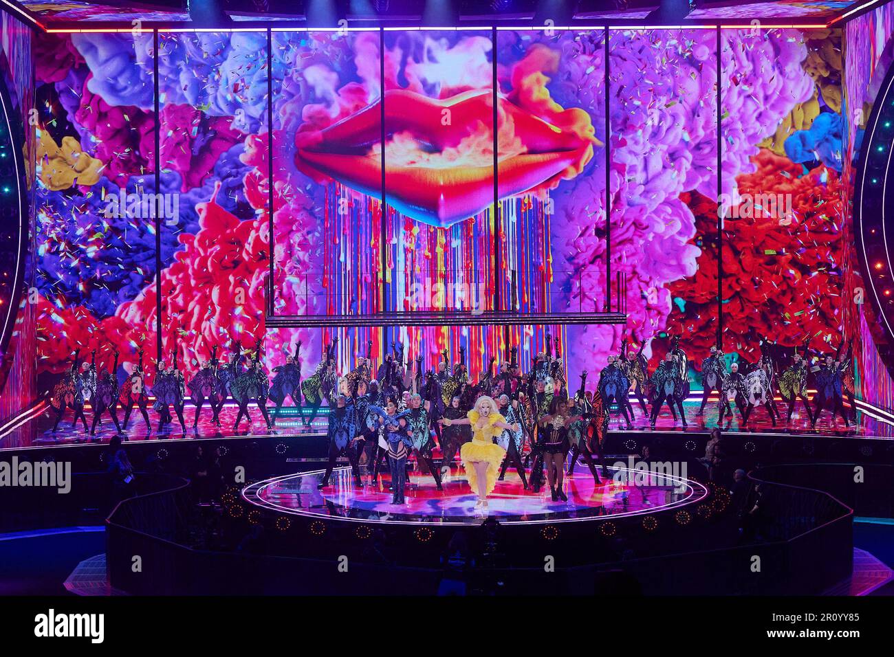 Liverpool, UK . 10 May, 2023 . Intermission act pictured performing on ...