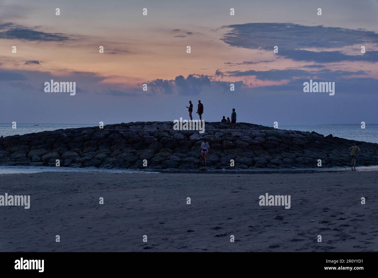 Pantai Jerman (German Beach) in Kuta, Bali Indonesia sunset shot ...