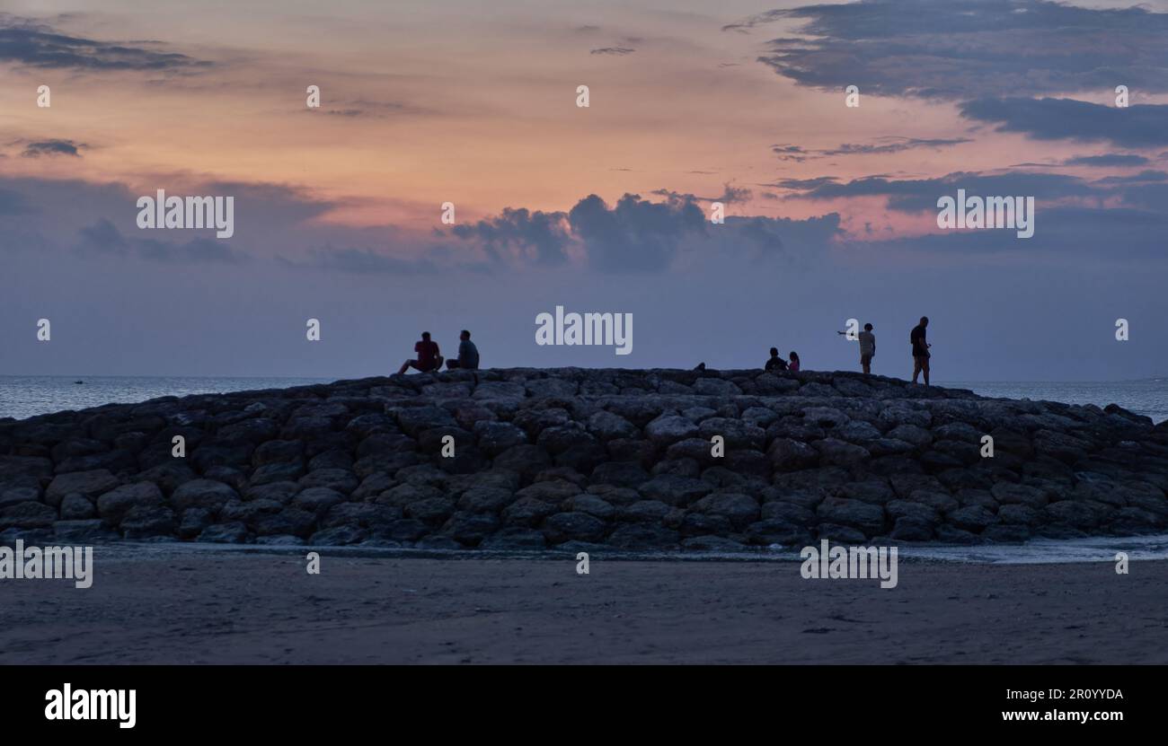 Pantai Jerman (German Beach) in Kuta, Bali Indonesia sunset shot ...