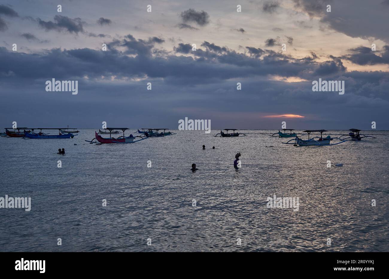 Pantai Jerman (German Beach) in Kuta, Bali Indonesia sunset shot ...