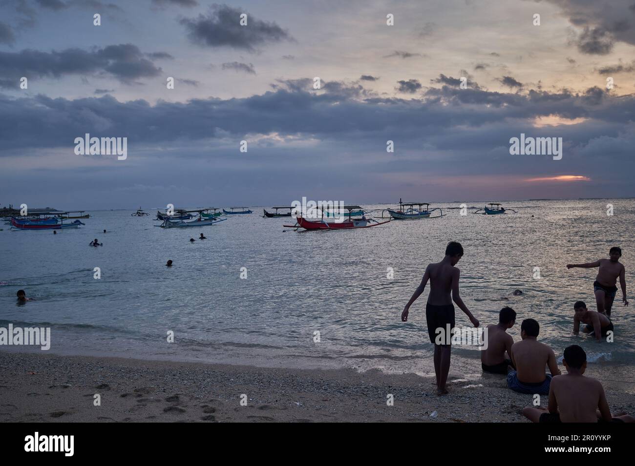 Pantai Jerman (German Beach) in Kuta, Bali Indonesia sunset shot ...