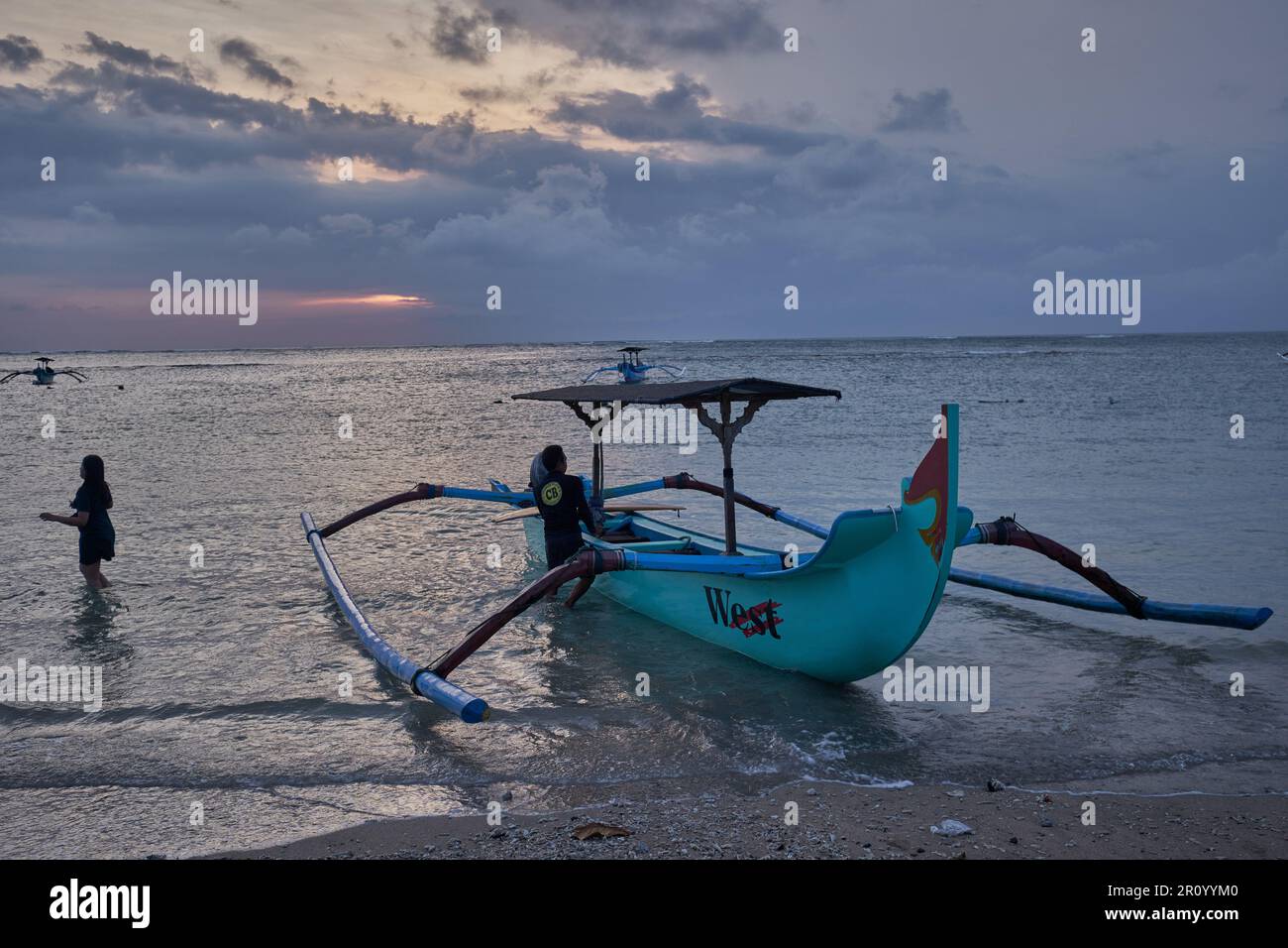 Pantai Jerman (German Beach) in Kuta, Bali Indonesia sunset shot ...