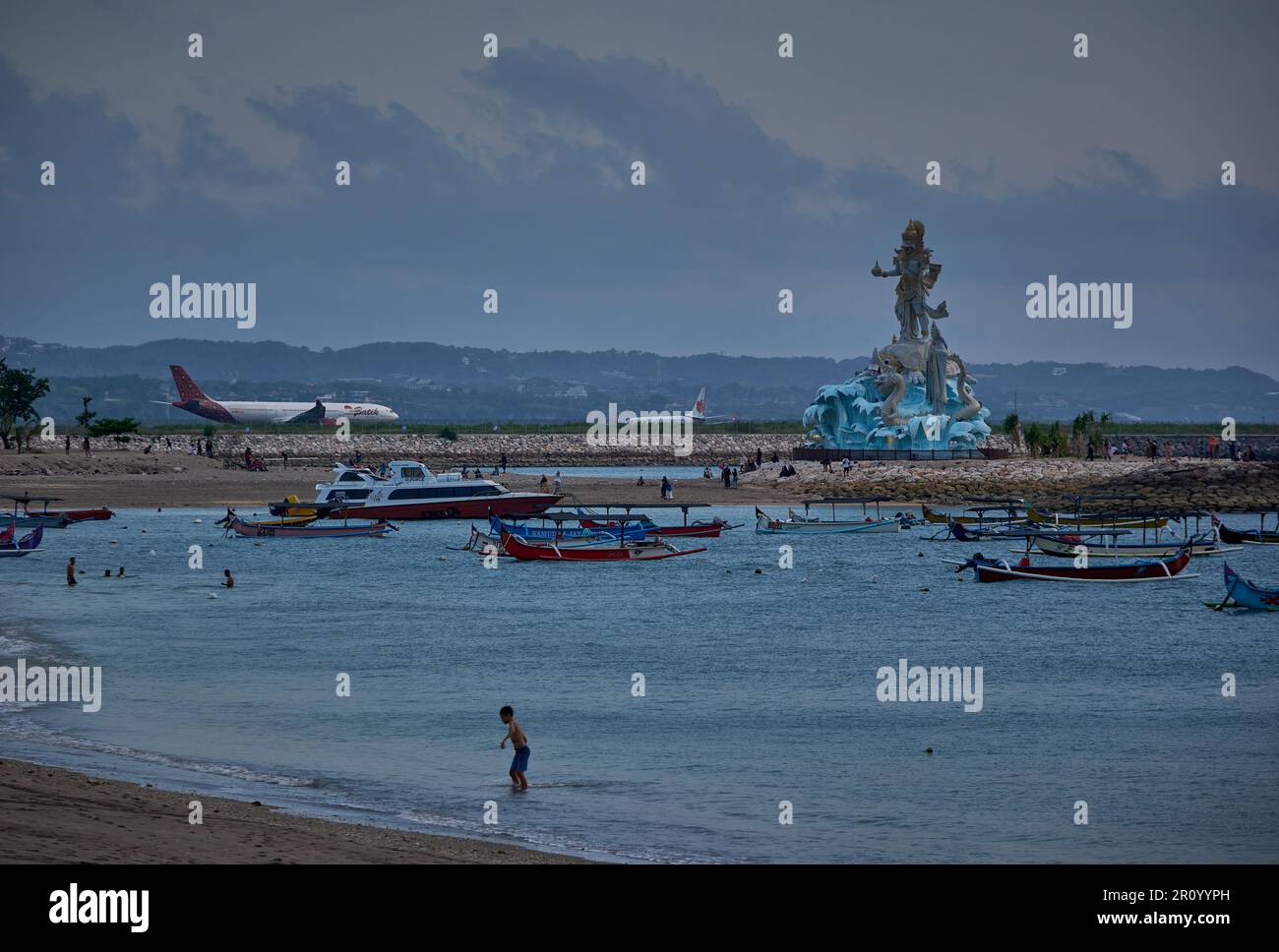 Pantai Jerman (German Beach) in Kuta, Bali Indonesia sunset shot ...